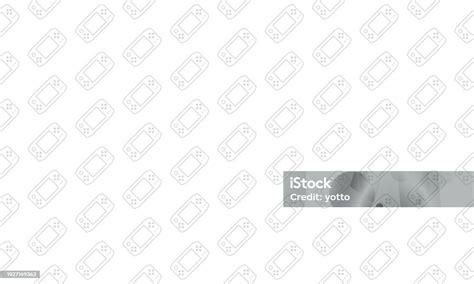 Portable Game Console Seamless Pattern Background Stock Illustration Download Image Now