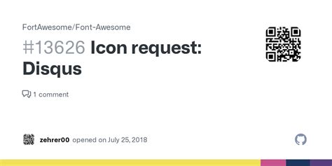 Icon Request Disqus · Issue 13626 · Fortawesomefont Awesome · Github