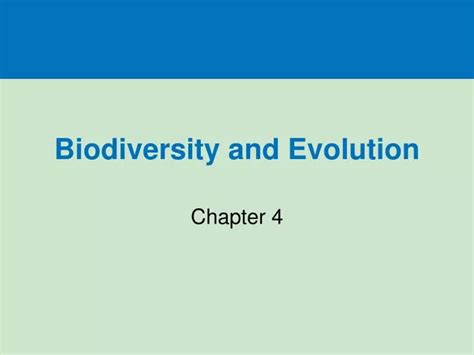 Ppt Biodiversity And Evolution Powerpoint Presentation Free Download