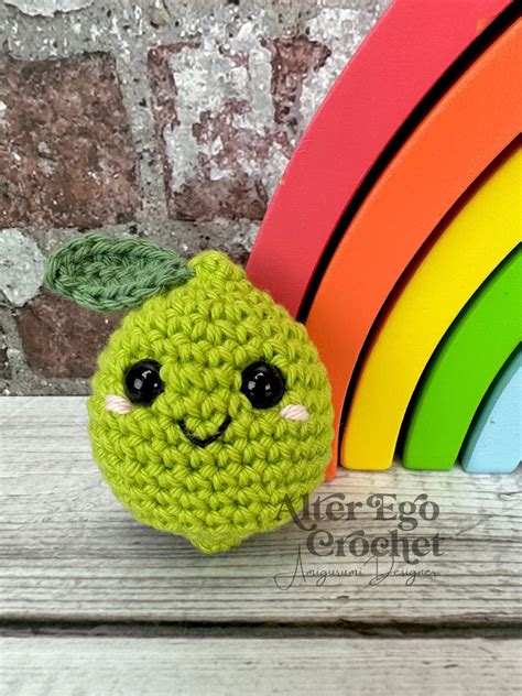 Lime Crochet Amigurumi Pattern Food Fruit Vegetables Veggies