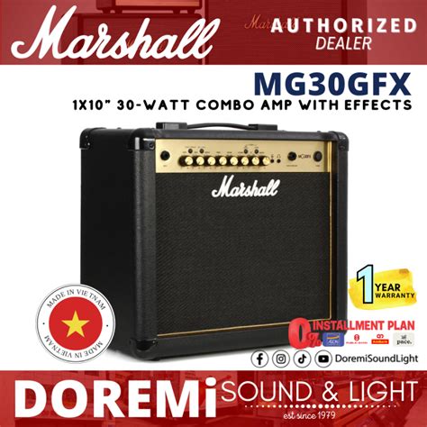 Marshall Mg30gfx 30 Watt 1x10 Guitar Combo Amplifier With Effects