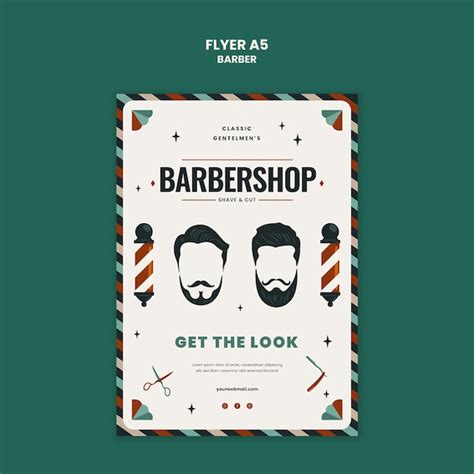 Free Psd Barber Template Design