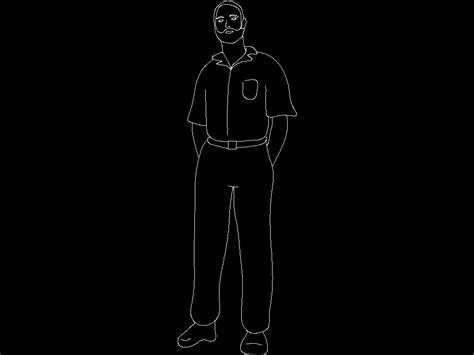 Man In DWG KB CAD Library Man In DWG KB CAD Library