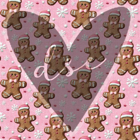 Assorted Embroidery Gingerbread Vinyl Daniellespencerexclusive