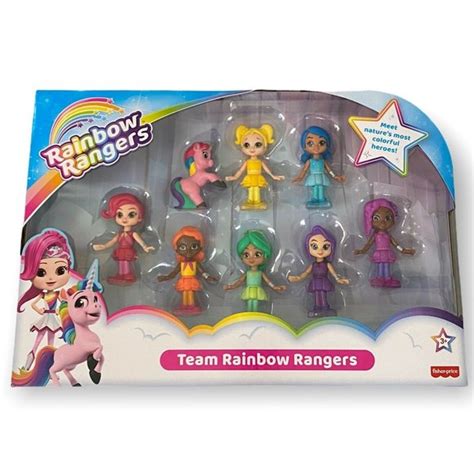 Fisher Price Toys Fischer Price Team Rainbow Rangers 8 Piece Action