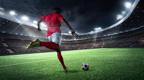 Campo De Futbol Con Jugadores