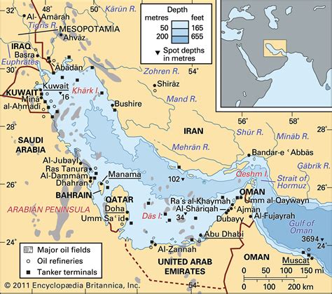Persian Gulf Definition Location Map Countries Name And Facts