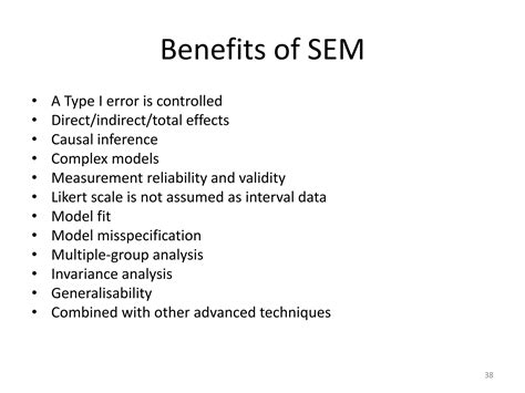 structural equation modeling sem worksho 2 pptx