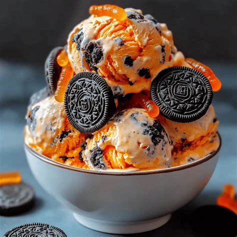 Irresistible No Churn Halloween Ice Cream For Spooky Fun