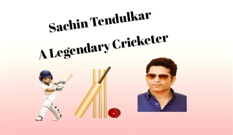 Sachin Tendulkar As A Cricketer Easy English Point