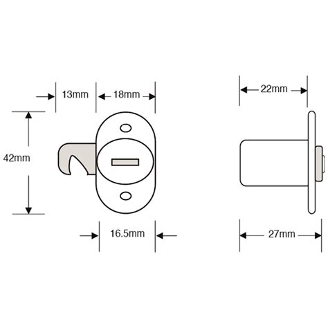 ASEC Twin Flange Fix Furniture Pedestal Hook Cam Lock Pedestal Lock ASEC Twin Flange Fix Furniture Pedestal Hook Cam Lock Pedestal Lock