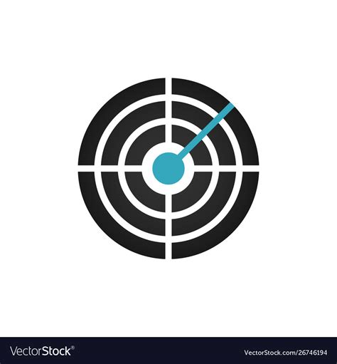 Scan Spot Radar Logo Designs Royalty Free Vector Image