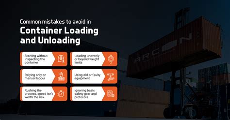 container loading and unloading safe and smart methods
