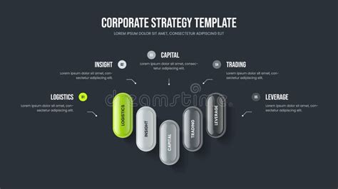 Product Introduction 5 Element Infographic Slide Layout Stock Vector Illustration Of Elements