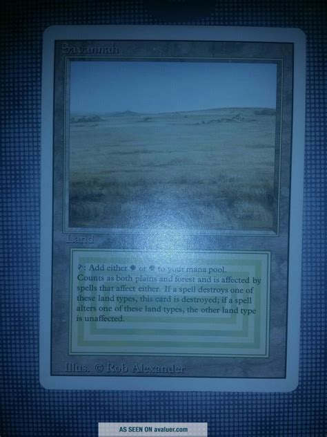 Mtg Savannah Dual Land Revised Nm 8447144