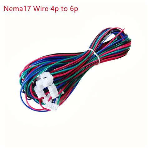 Nema 17 스테퍼 모터 케이블 4 핀 6 핀 배선 어셈블리 연장 코드 42 모터 와이어 Xh254 커넥터 100cm