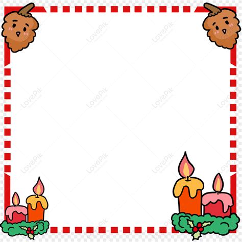 크리스마스 귀여운 테두리 Png 일러스트 무료 다운로드 Lovepik