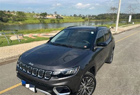 Jeep Compass 20 Td350 Limited Com Teto Solar 2122 Cinza Em Brasil