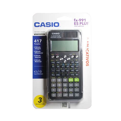 Calculadora Casio Original Cientifica Fx 991es Plus 2nd Edition Preta