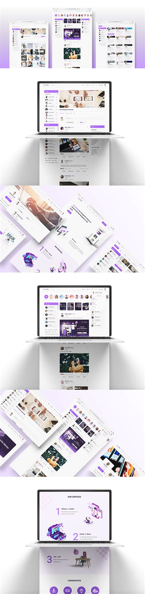 D UNITY UI UX Case Study Behance