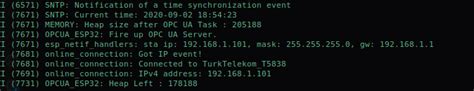 how to run an opc ua server on esp32 selftronics