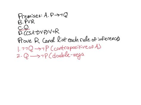 solved use the rules of inference to prove the conclusion given all 1