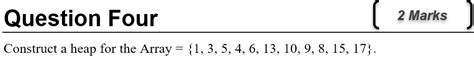 Solved Design And Analysis Of Algorithm Construct A