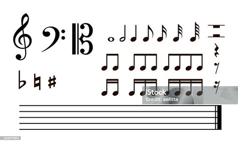 Vector Illustration Of Musical Symbols Stock Illustration Download Image Now Acoustic Music