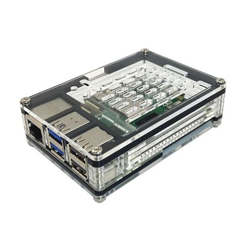 factory 9 layer acrylic case for raspberry pi 5 maidatech