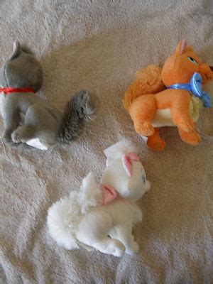 Disney Aristocats Plush Animals Marie Toulouse And Berlioz 410334107