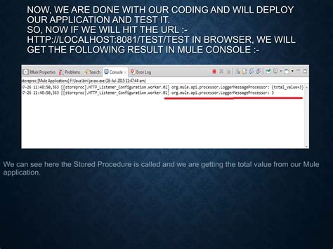 Stored Procedure In Mule Ppt