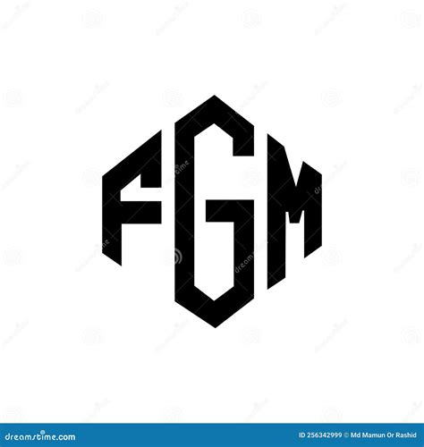 Fgm Letter Logo Design With Polygon Shape Fgm Polygon And Cube Shape