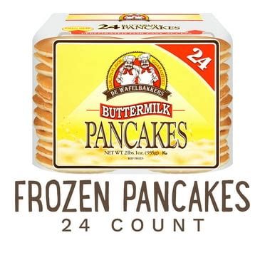 Great Value Buttermilk Pancakes 33 Oz 24 Count Frozen