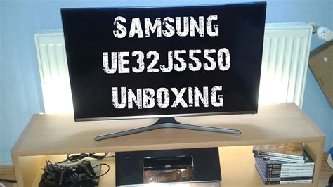 Samsung UE32J5550 Smart TV Unboxing and first start [HD] [German] - YouTube