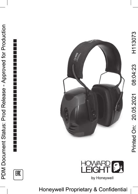 User Manual Howard Leight Impact Pro English 74 Pages