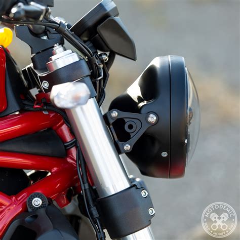Ducati Monster Round Headlight Conversion 821 1200 • Motodemic