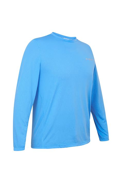 Shakeout Shirt Long Sleeve Bolt Blue Endorphins Running