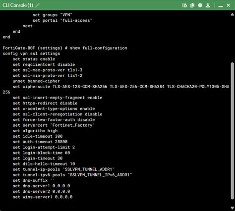 Fortigate Check Ssl Vpn Connection Timeouts With Cli