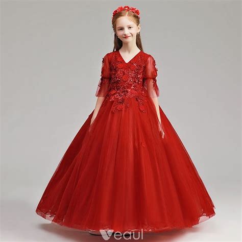 Burgundy Flower Girl Dresses For Weddings At Julius Scudder Blog