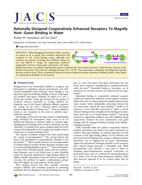 pdf rationally designed cooperatively enhanced receptors to magnify