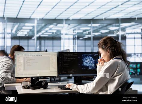 Computer Scientist Doing Data Center Automation Using Ai And Machine Learning Tools It Expert