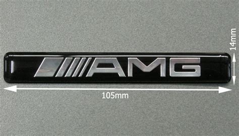 Amg Style Badge 105x14mm Black