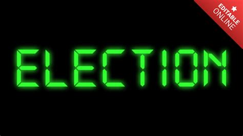 Election Text Effect Generator