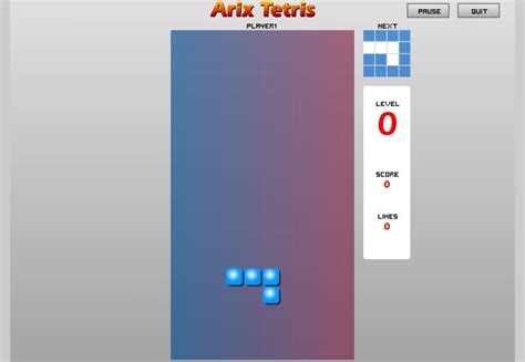 아릭스 테트리스 Arix Tetris 플래시게임 바로 플레이 플래시게임 러플래시 게임 아카이브