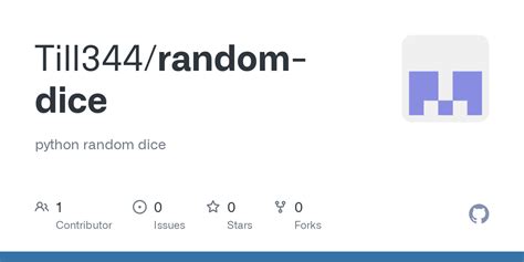 Github Till344random Dice Python Random Dice