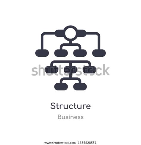 Structure Outline Icon Isolated Line Vector Stock Vector Royalty Free