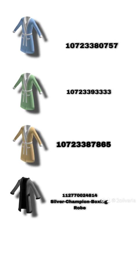 Spa Robe Clothes Roblox Codes Roblox Roblox Coding Clothes