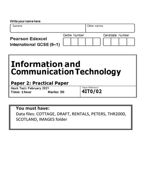 Ict Paper 2 Question Of Mock Test 2021 Pdf Information Retrieval