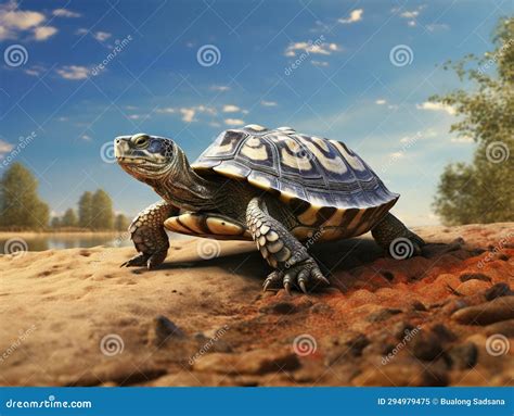 Diamondback Terrapin Royalty Free Cartoon 294979475