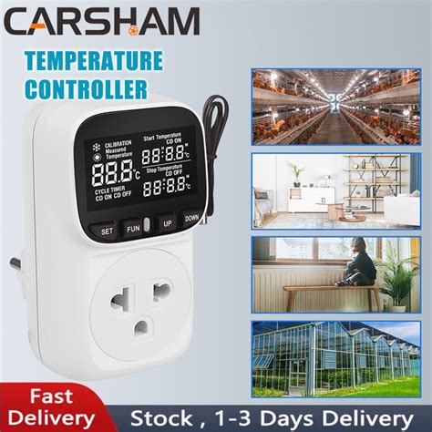 220v Temperature Controller Socket 15a Smart Incubator Multi Function Digital Display